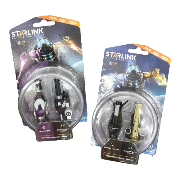 Nobrand | Toys | Star Link Battle For Atlas Weapons Crusher Shredder Shockwave Gauss Gun Mk2 ...